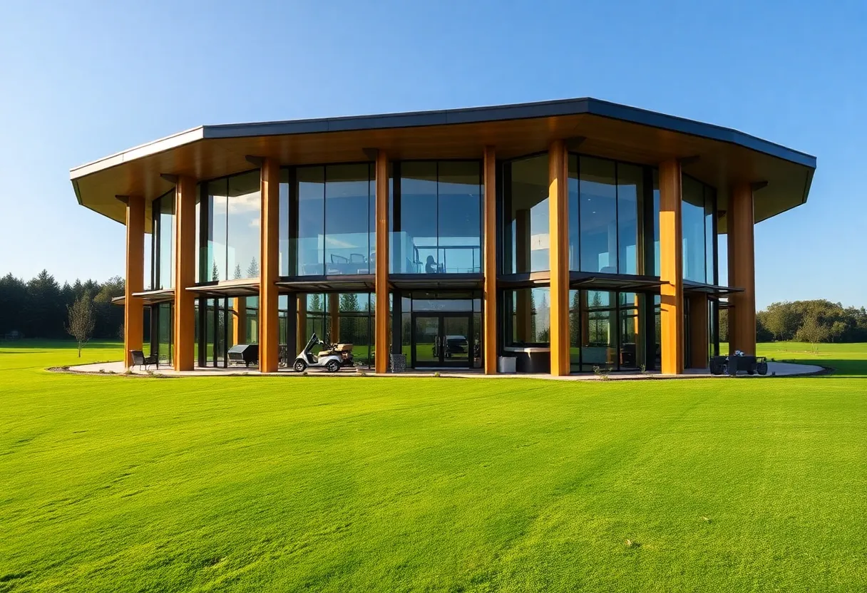 Luxury Golf Clubhouse at Haesley Nine Bridges