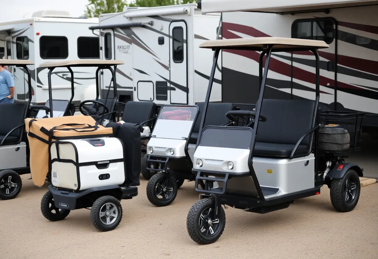 Collapsible Electric Carts for RV Travel